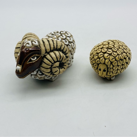 Accents | Vintage Artesania Rinconada Ram Sheep Clay Figurine Marked ...
